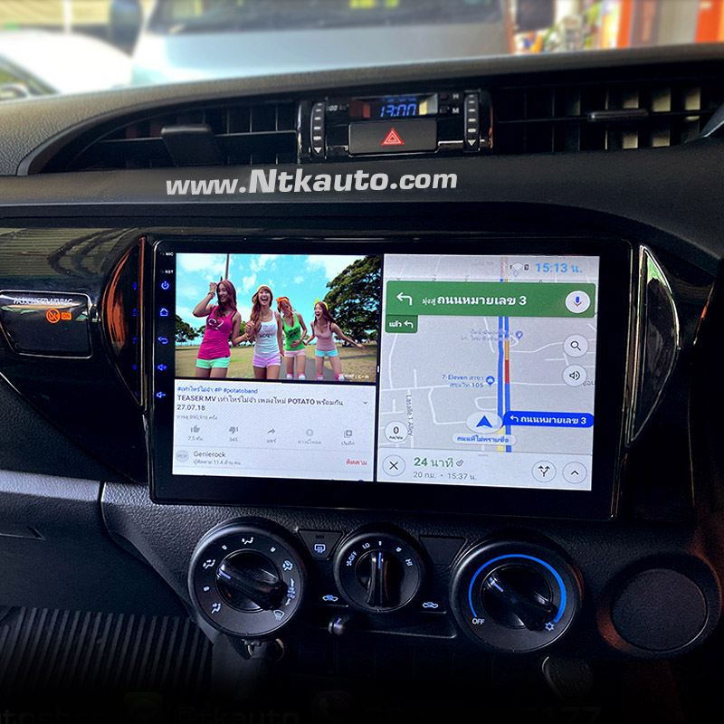 จอ Android ตรงรุ่น Toyota Revo หน้าจอ 10.1 นิ้ว จอ IPS HD กระจกกันรอย 2 ...